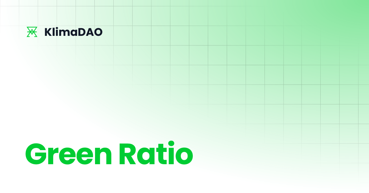Green Ratio | KlimaDAO